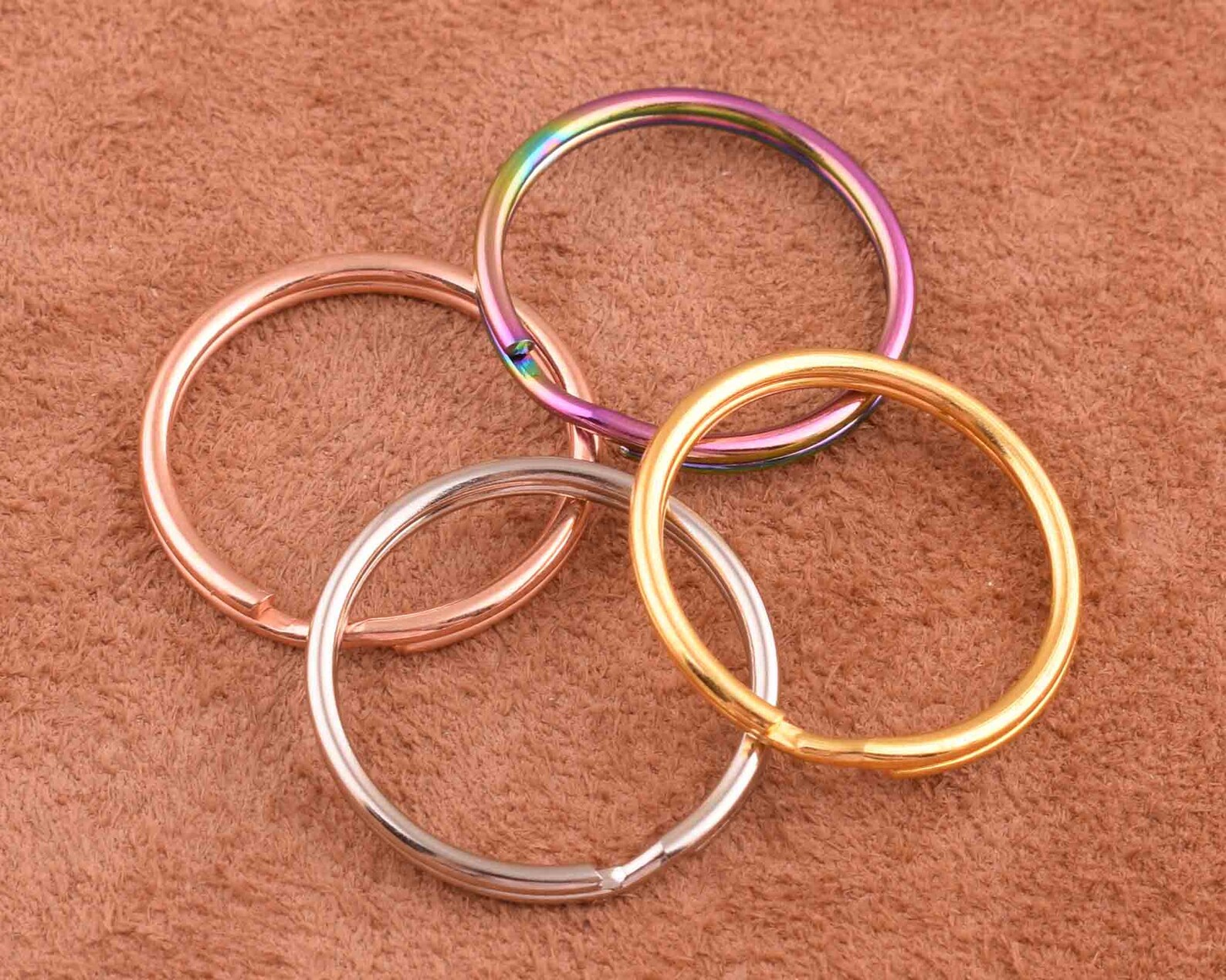 25mm Large Keychain Rings Split Ring Silver Key Chain Key Ring,split ...