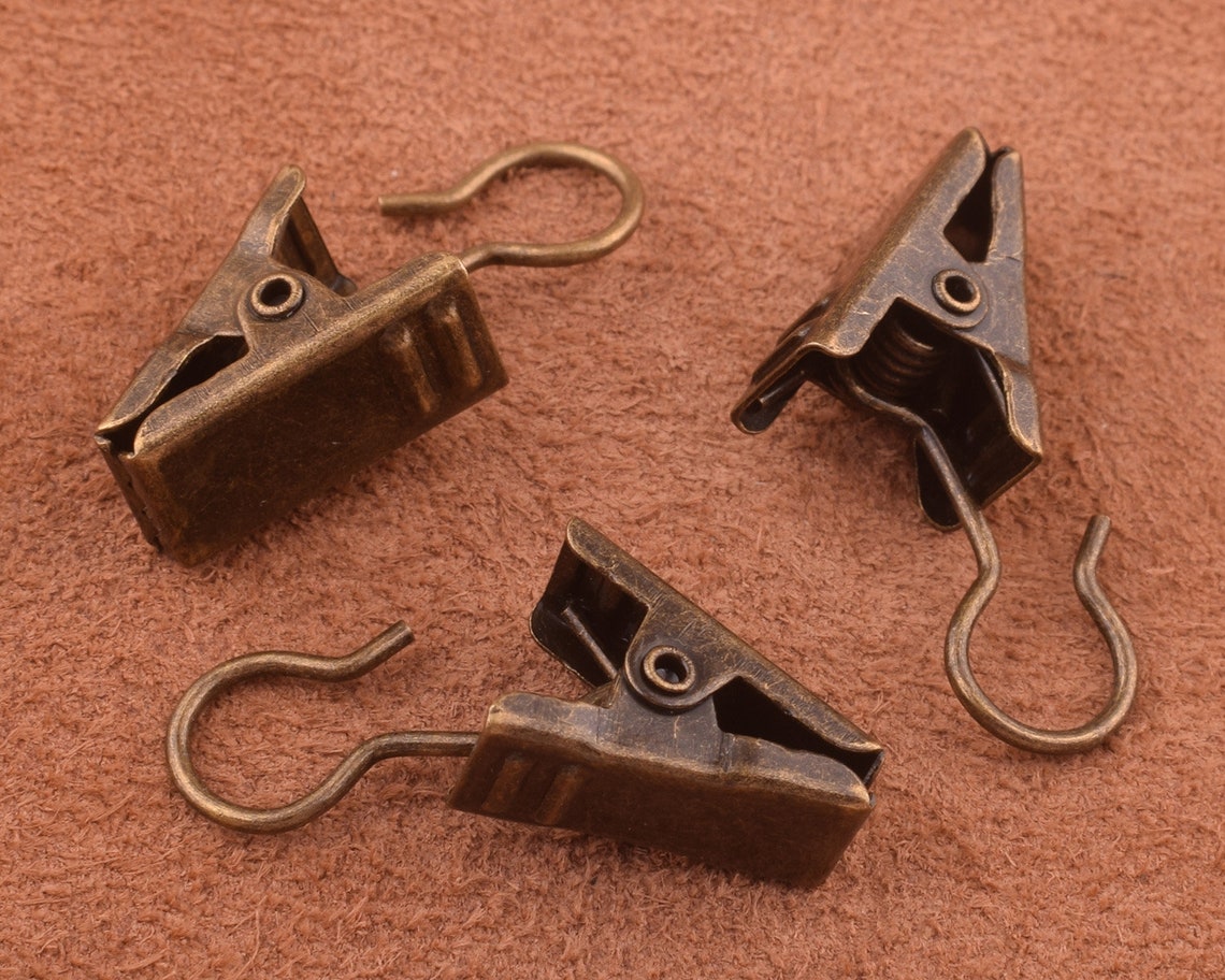 10pcs Bronze Clips Iron Metal Alligator Clips 32mm /hair Clips 1.25 ...