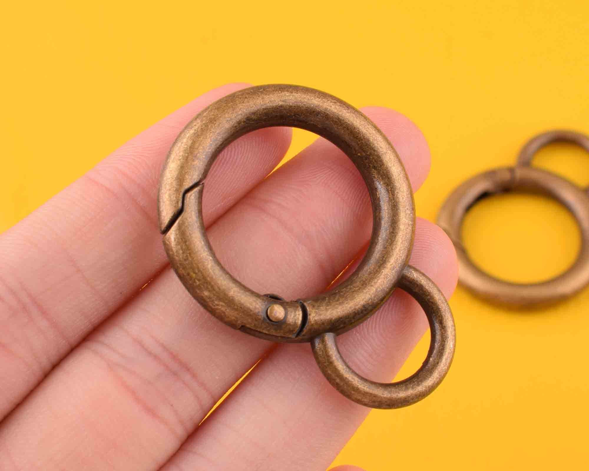 Round Ring Gate spring Snap Hooks Gate RingSpring gate ring | Etsy