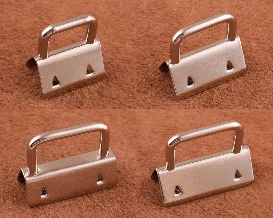 Key Fobs Hardware 20pcs Ribbon End Crimps Key Ring Key Chains Key ...