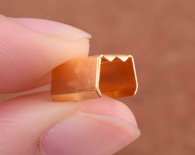 Ribbon Clamps Gold Clamps Crimp Ribbon End117mm Fastener | Etsy