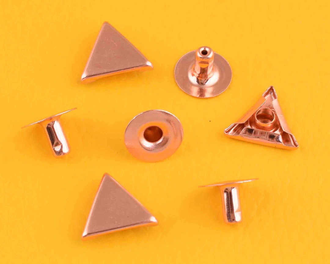 Triangular Shape Metal Rivets 100pcs Single Cap Rivet Studs,11*7mm Bag ...