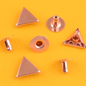 Triangular Shape Metal Rivets 100pcs Single Cap Rivet Studs,11*7mm Bag ...