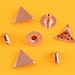 Triangular Shape Metal Rivets 100pcs Single Cap Rivet Studs,11*7mm Bag ...