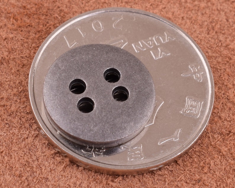 10pcs 15mm Gun Black Buttons Metal Shank Buttons Coat Button With Four ...