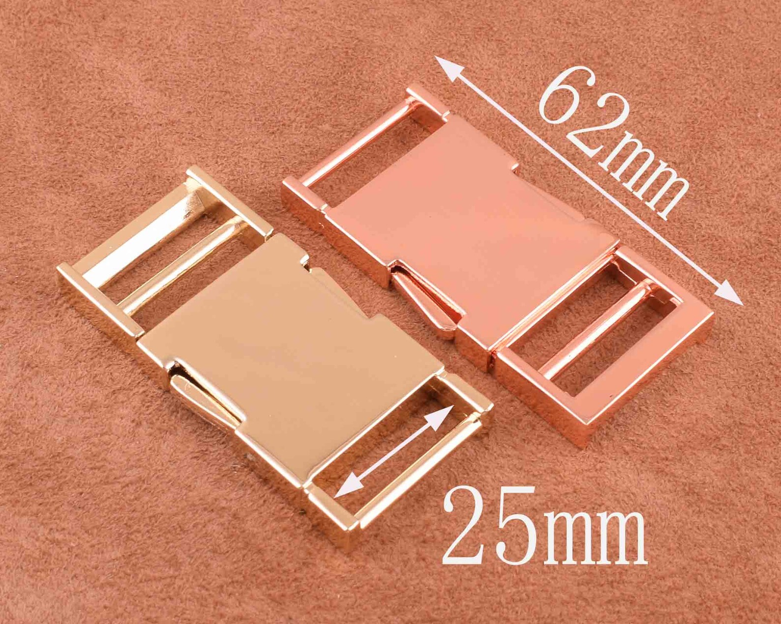 Metal Side Release Buckle25mm Release Buckle Rose Gold | Etsy