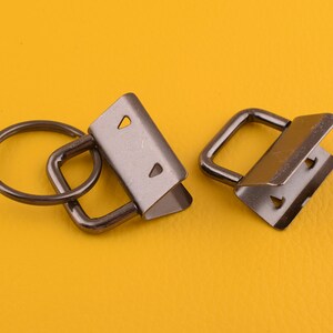20 Sets 1 Inch (25mm) Key FOB Chain Wristlet Hardware Sets With Key ...