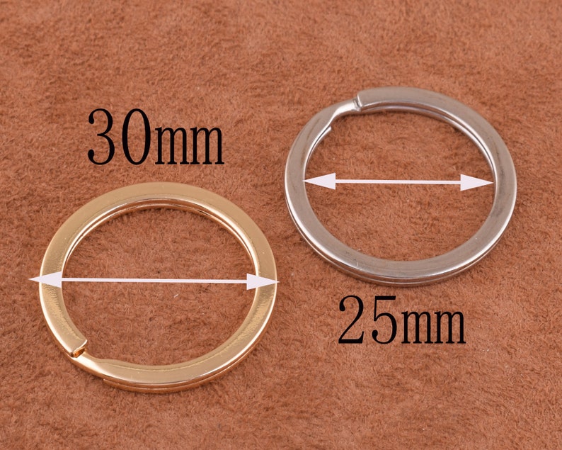 30mm Round Flat Split Ring Key Ring Hook Loop Iron Key Ring | Etsy