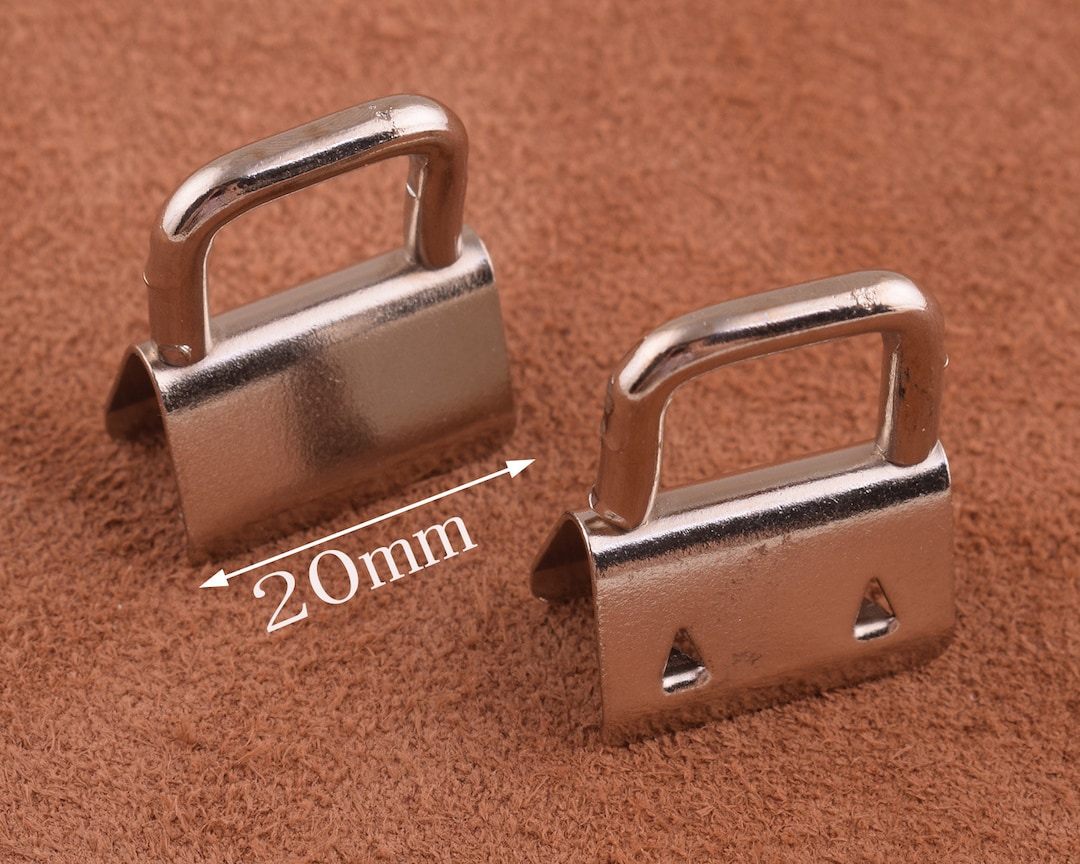 30 Sets 20mm Key FOB Chain Metal Wristlet Hardware Sets With Key Rings ...