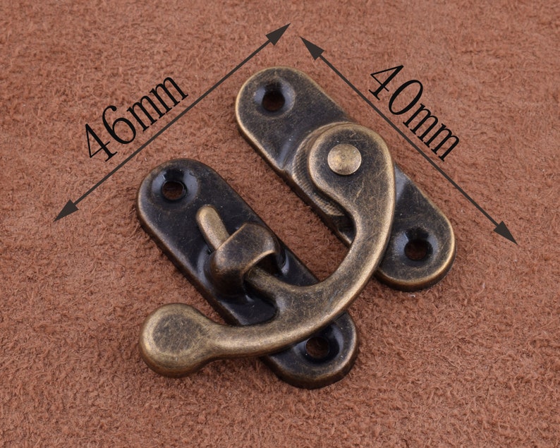 Metal Box Locks Bronze Iron Latchrustic Iron Latch With - Etsy