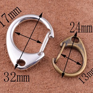 Trigger Snap Hooks Key Clasp Clipbronze/silver removable | Etsy