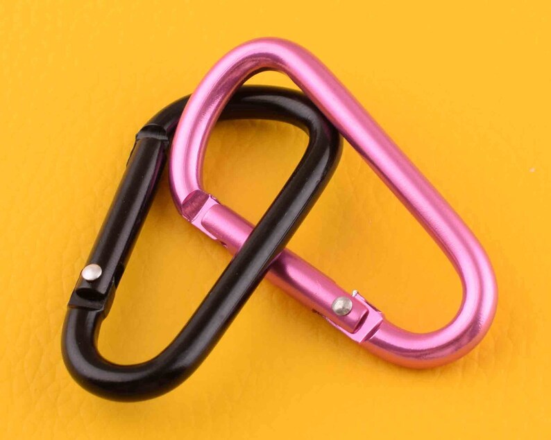 Metal Carabiner 15pcs Climbing Key Chain Clip Pink Key Ring - Etsy