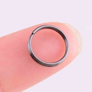 Small Keychain Rings Split Ring Gunmetal Key Chain Key Ring,10mm Key ...