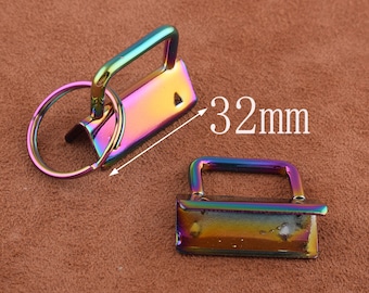 25sets 25mm Key Fobs Hardware With Key Ring Key Chains Key Lanyard ...