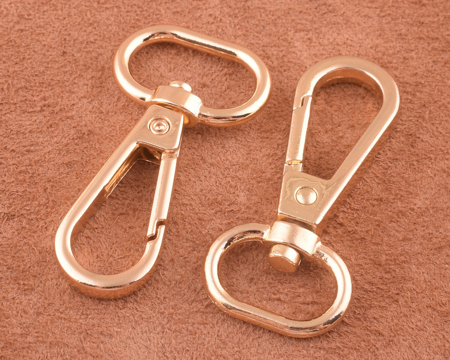 6pcs Zinc Alloy Push Gate Hook Light Gold 19/16mm Swivel Hook - Etsy