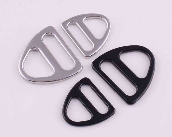 Triangle Double Ringsslot and Hole Loop Buckle20/16mm | Etsy