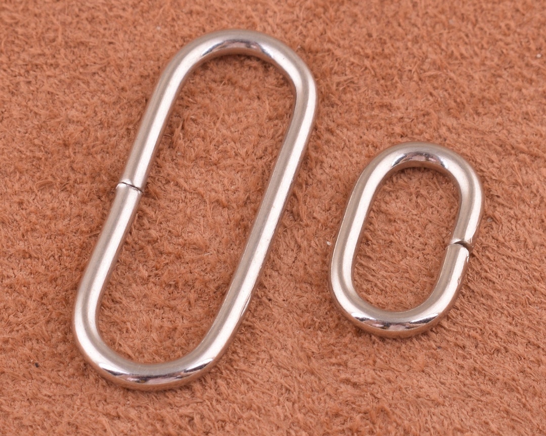 Oval Rings, Oval Buckle in Silver,set of 20 Rings, Earring 28/13mm for ...