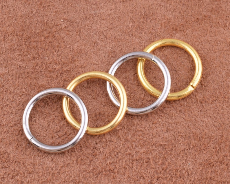 Gold/silver Round Strap Rings Loop Rings,13mm Small O-rings Buckles ...