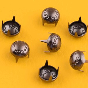 200pcs Gunmetal Metal Studs,7*8mm Metal Studs,rivets Studs Spikes for ...