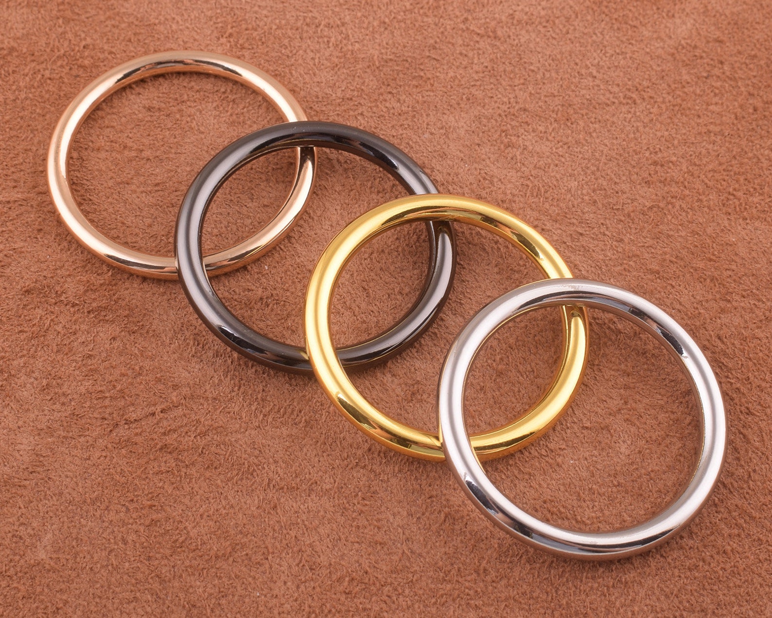 Metal O Ring 6pcs gold/light gold/silver NON welded O Buckle | Etsy