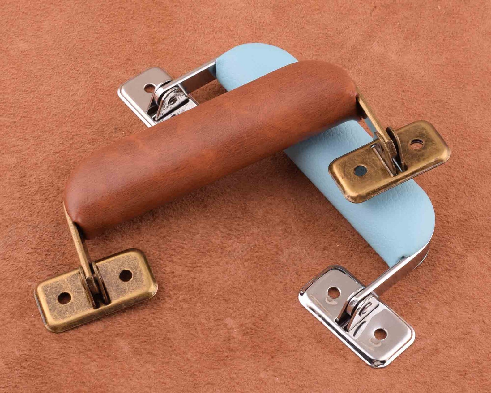 Box Handle Brown/blue Box Handle Suitcase Handle Arched Trunk | Etsy