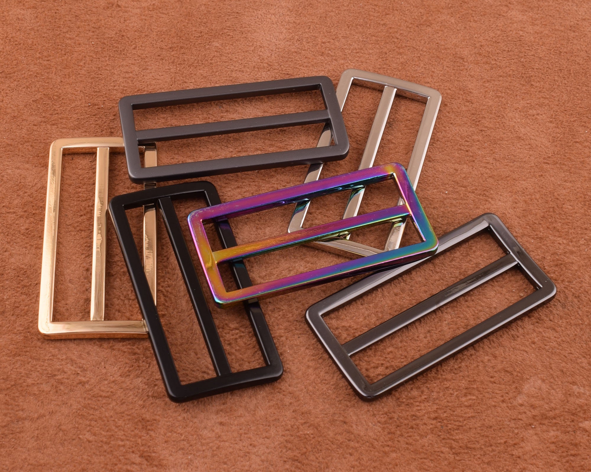 Flat Adjuster Slide Buckle Metal Tri Glide Buckle Purse - Etsy