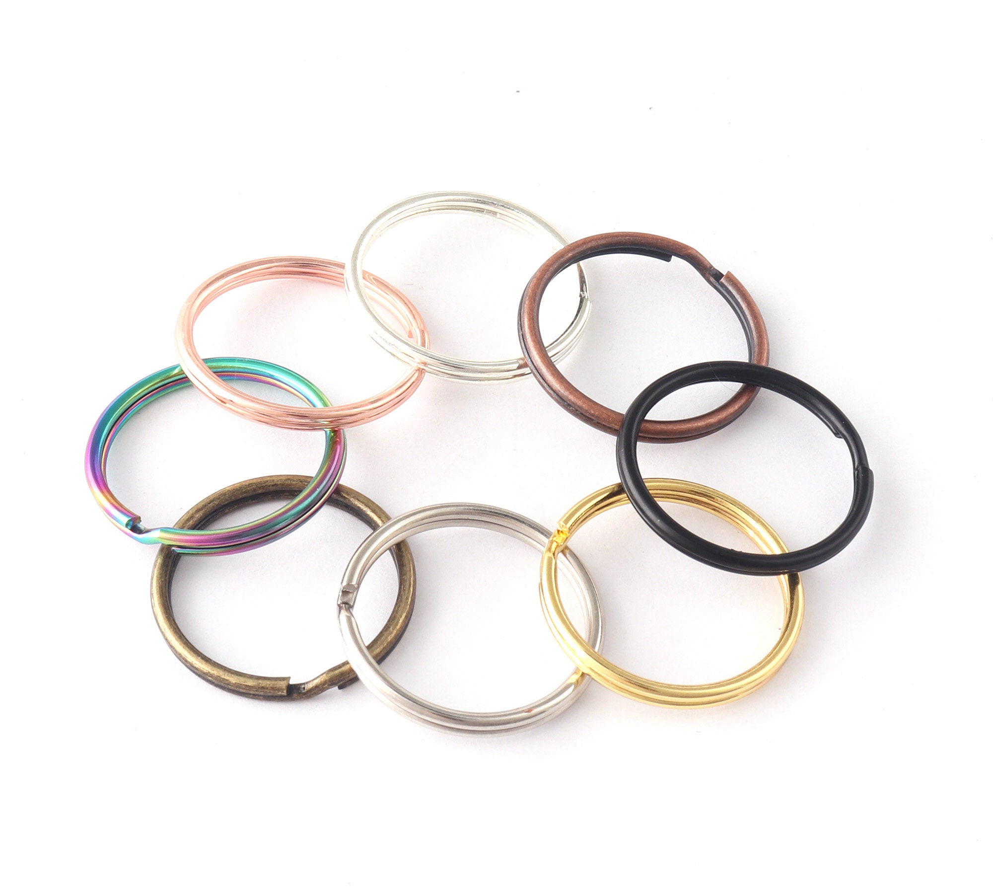 25MM Multi-color Split Rings Circle Jump O Rings Round Key Fob | Etsy