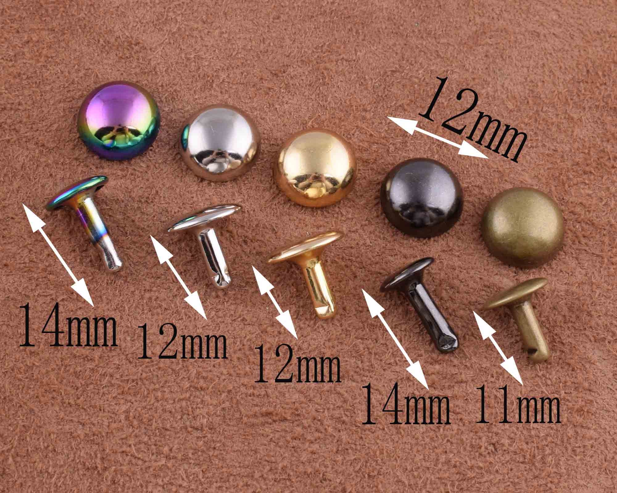 Round Dome Double Cap Rivets Rapid Studs12mm Leather rivets | Etsy
