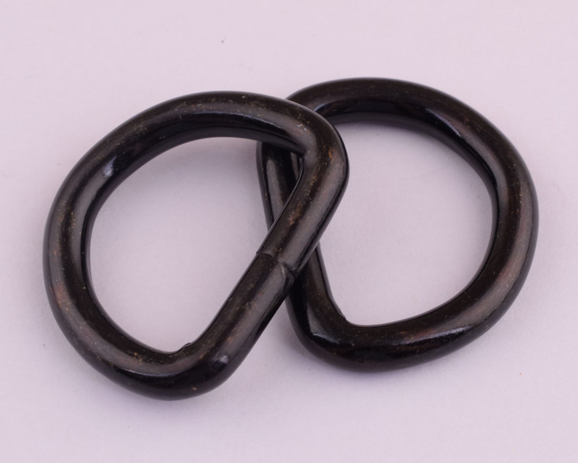 Black D Ring 1 Inch Inner Diameter Iron Non-welded D - Etsy