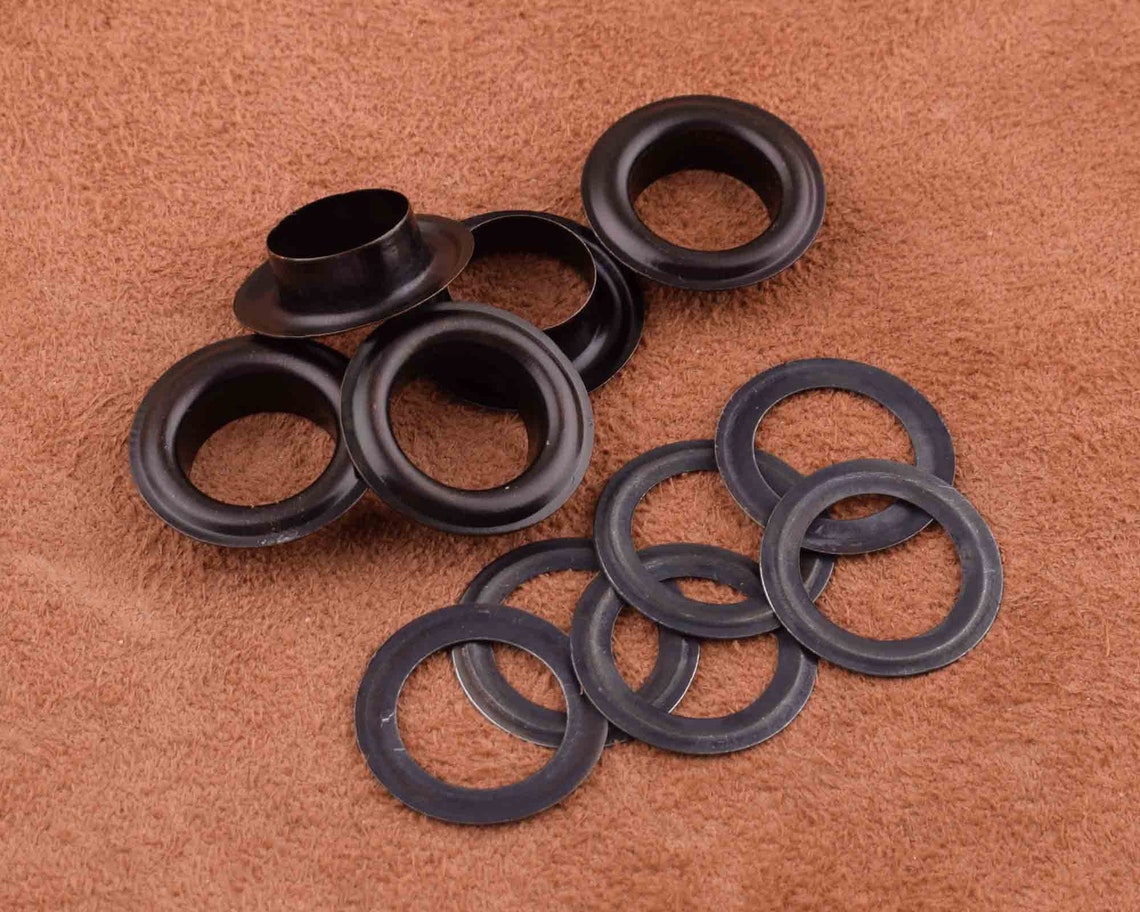 12mm black Eyelet grommet iron Grommets eyelets 50 setsRound | Etsy