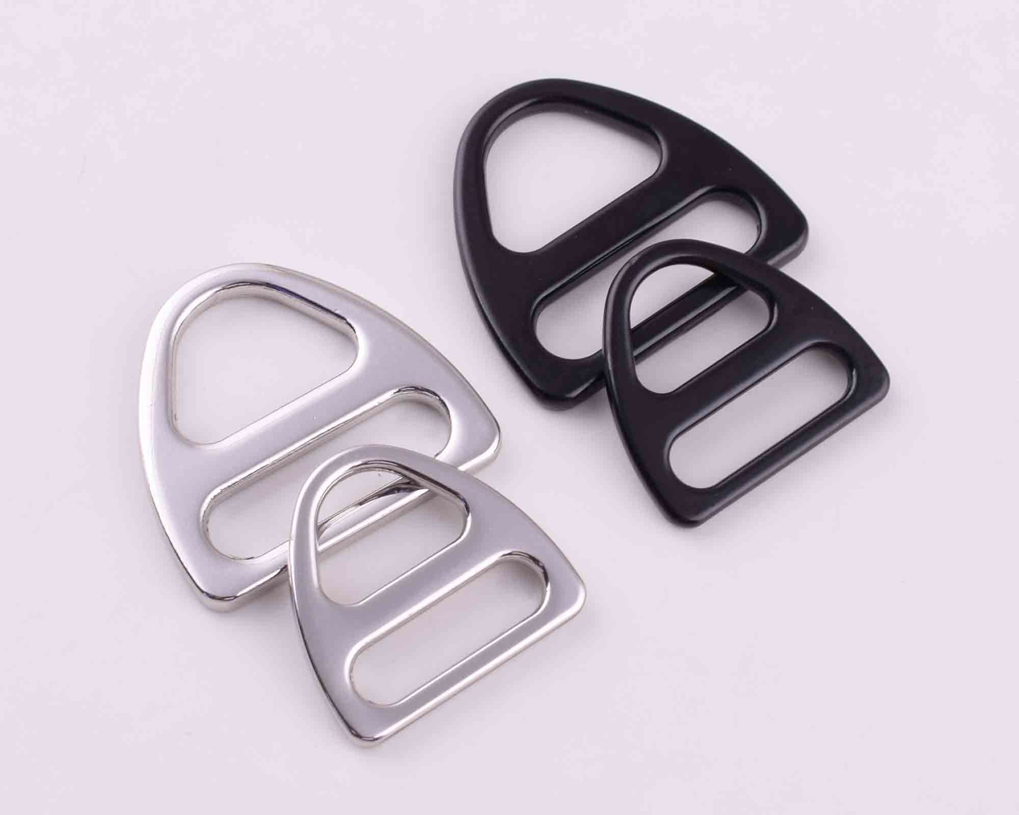 Triangle Double RingsSlot and Hole Loop Buckle20/16mm | Etsy