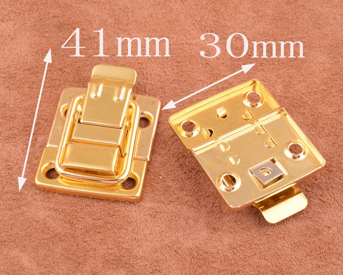 Gold Metal Square Rectangle Purse Lock Thumb Catch 4031mm - Etsy
