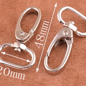 4pcs Large Swivel Clasp,two Size of Snap Hook,lobster Clasp,silver Claw ...