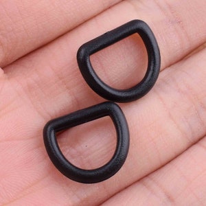 Black Plastic D Rings 11mm D Rings Finding Strap D Ring Ribbon D Ring D ...