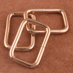 8pcs Rectangle Rings Purse Hardware ,33*20mm Gold Rectangular Rings Bag ...