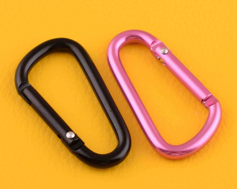 Metal Carabiner 15pcs Climbing Key Chain Clip Pink Key Ring | Etsy