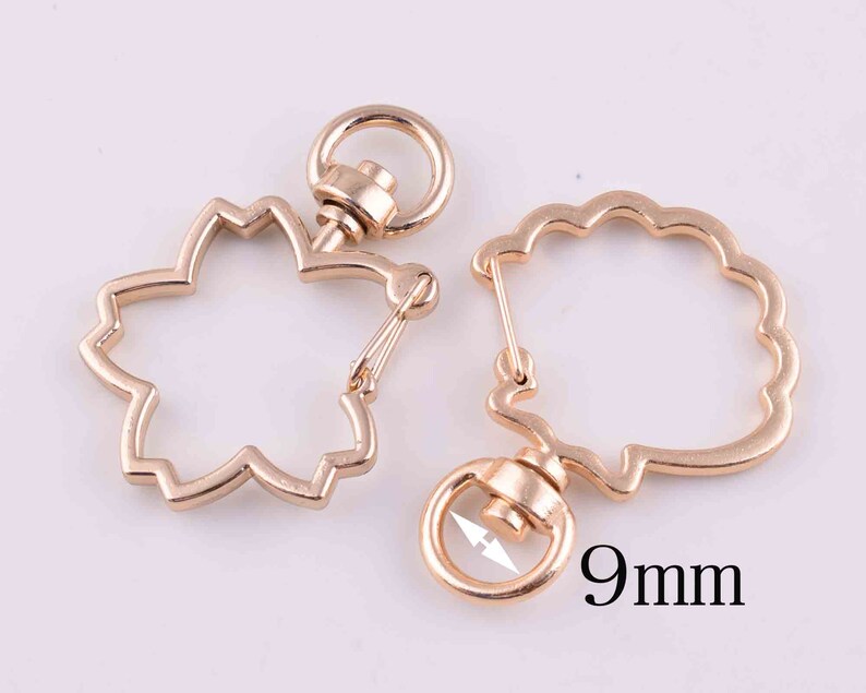Swivel Clasps Spring Snap Hook Lanyard Clasp Metal Swivel Hooks,9mm ...