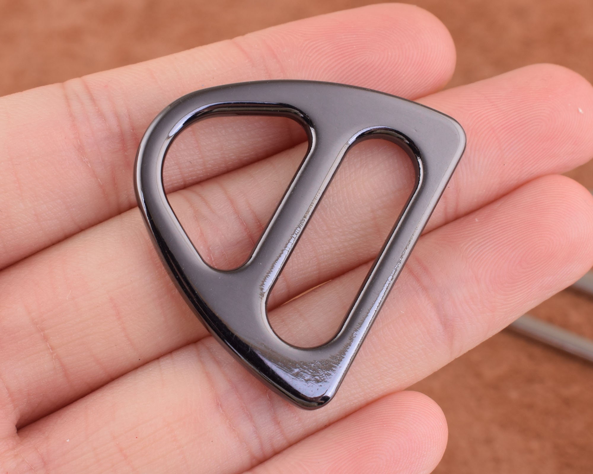 Triangle Rings Buckle With 2 Holes Strap Sliders Rings | Etsy