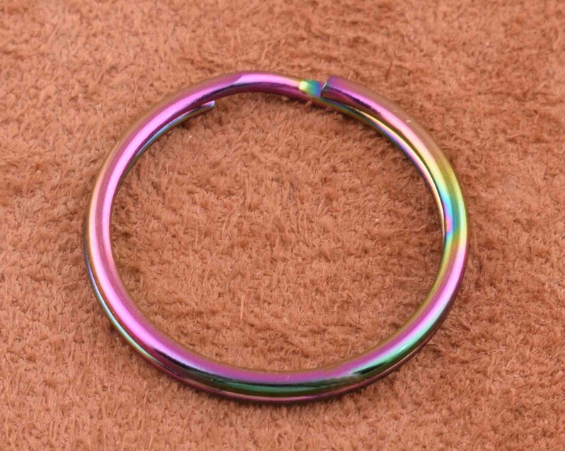 25mm Large Keychain Rings Split Ring Silver Key Chain Key - Etsy