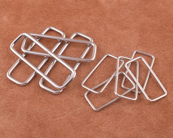 2 Inch Silver Rectangle Rings 1.25 Inch Belt Fastener/strap | Etsy