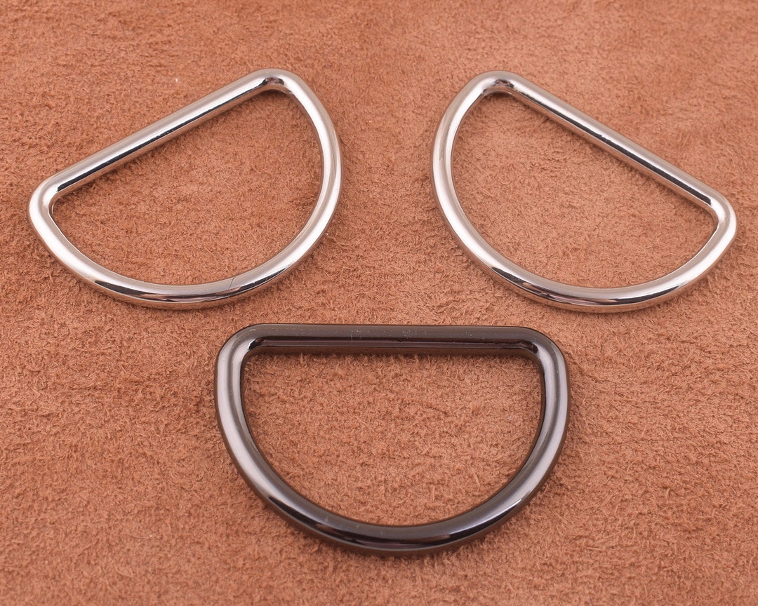 Heavy Duty D Ring D-ring Findings 6 Pcs Metal D Rings Silver/black D ...