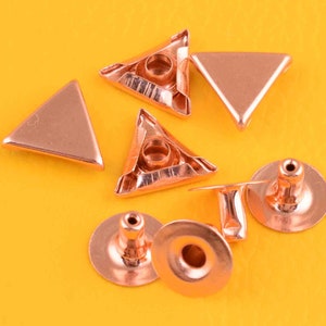 Triangular Shape Metal Rivets 100pcs Single Cap Rivet Studs,11*7mm Bag ...