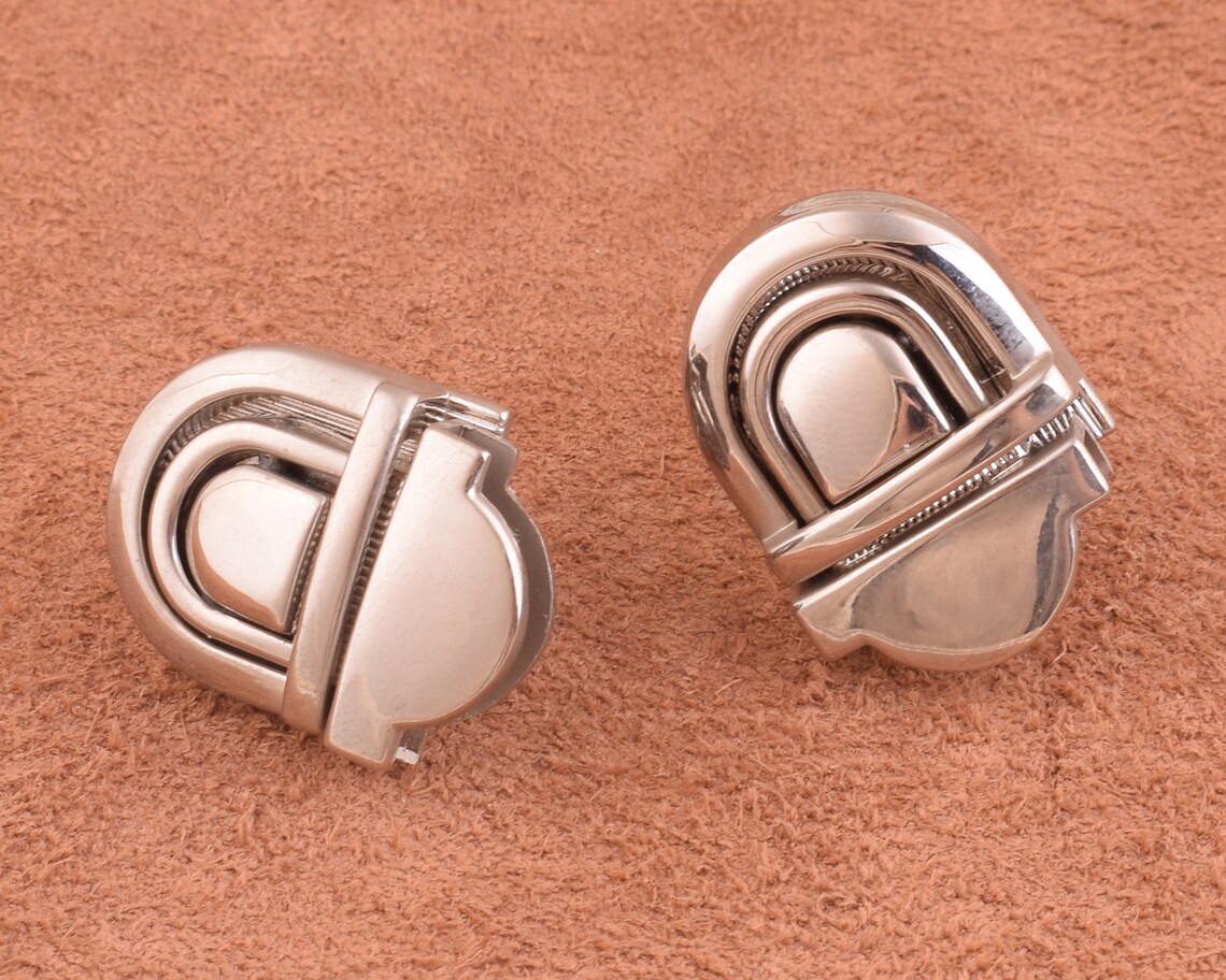 Metal Bag Press Locks 2027mm Catch Tuck Purse Locksilver - Etsy