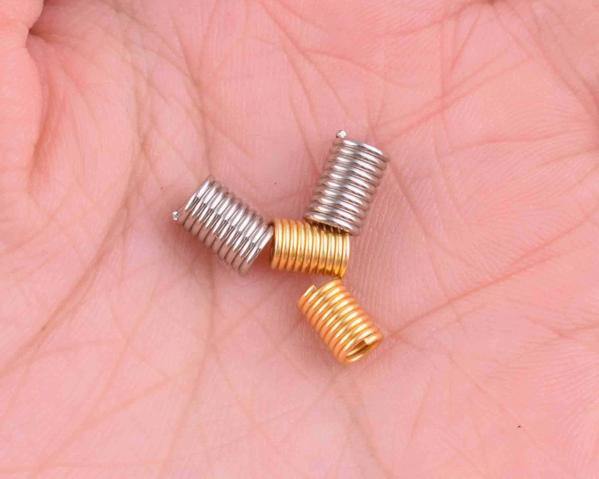 Spring Coil Bead End Tip Cap Connectorsspring Coil Crimp - Etsy