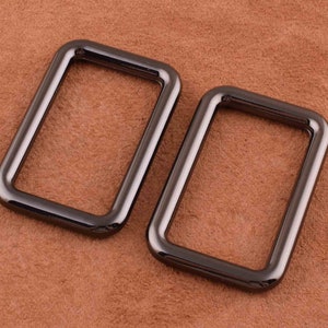 Gunmetal Rectangle Ring,rectangular Wire Loops/40*23mm Rings Strap Ring ...