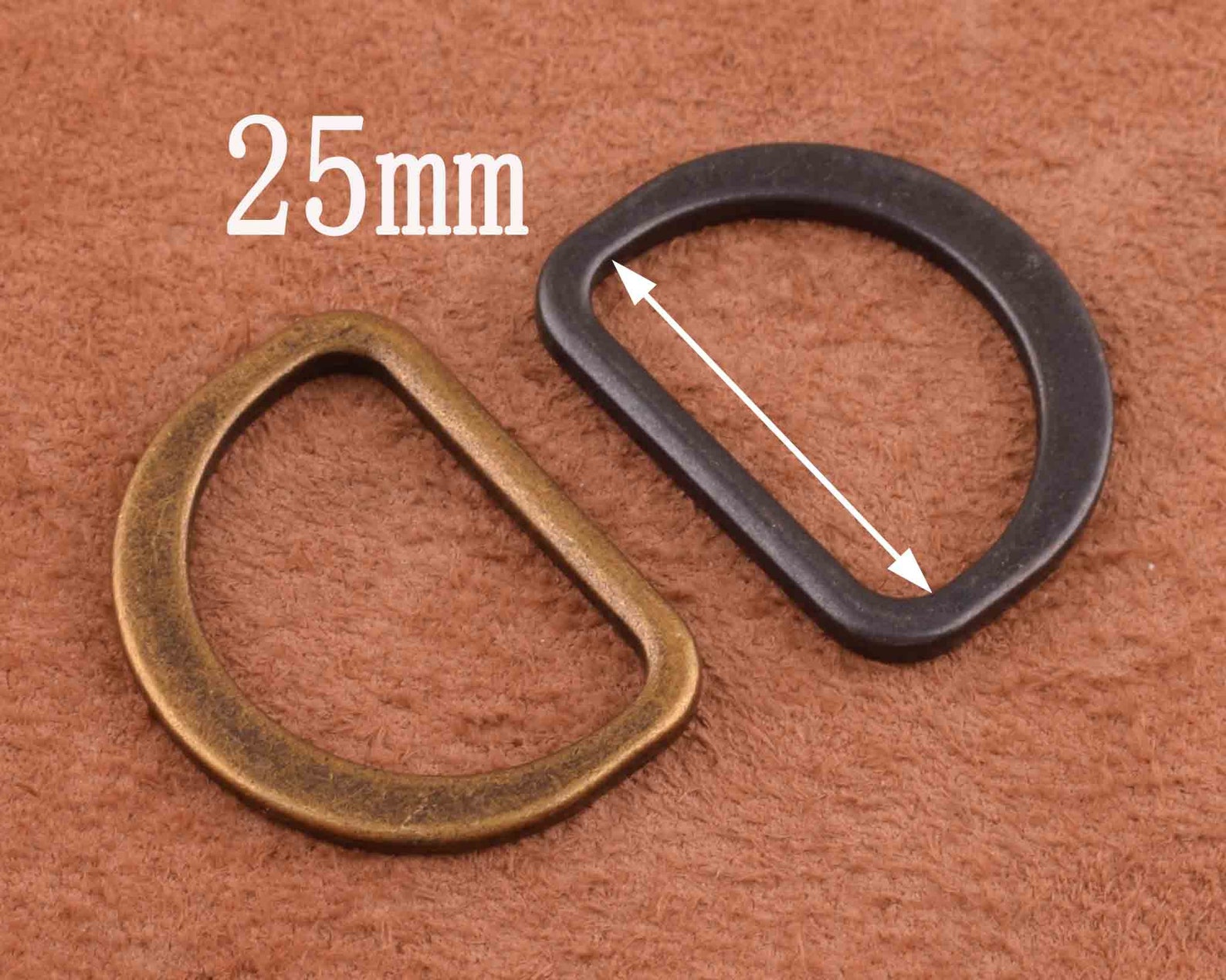 Gunmetal/bronze D Rings 1 Inch 25mm D Ring Buckle Purse Ring - Etsy