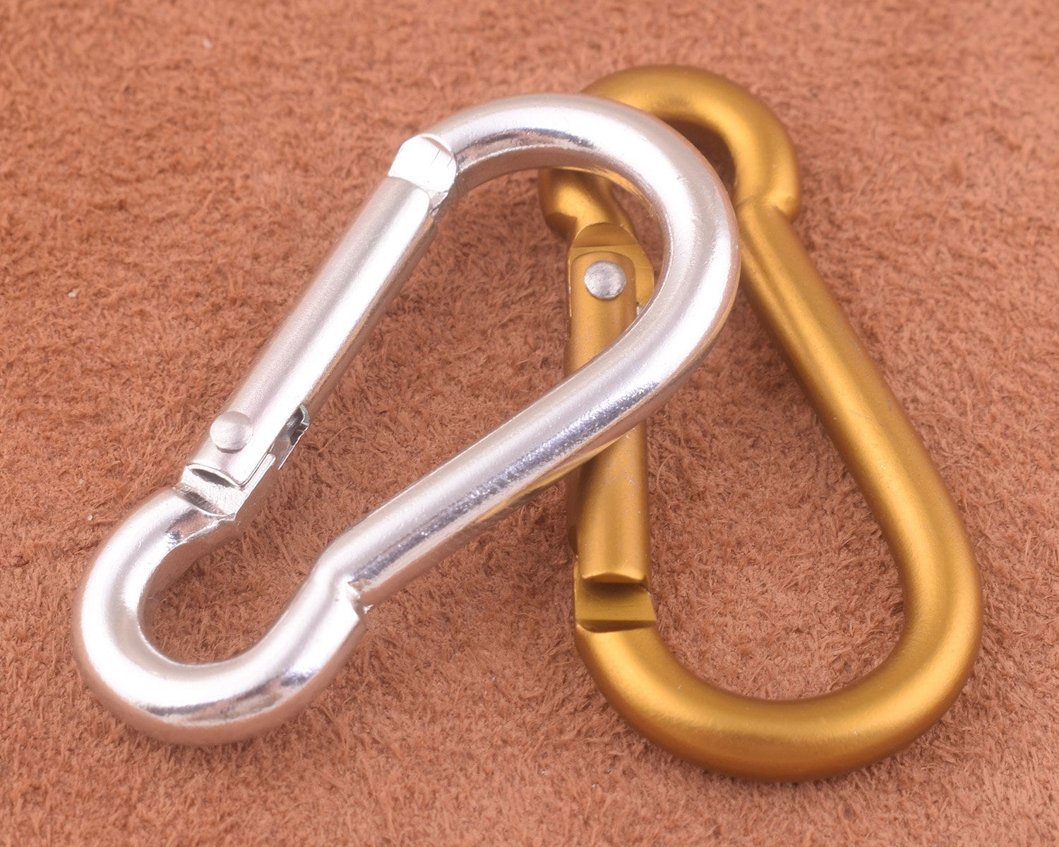 8pcs metal Carabiner silver/yellow 3413mm Carabiner | Etsy