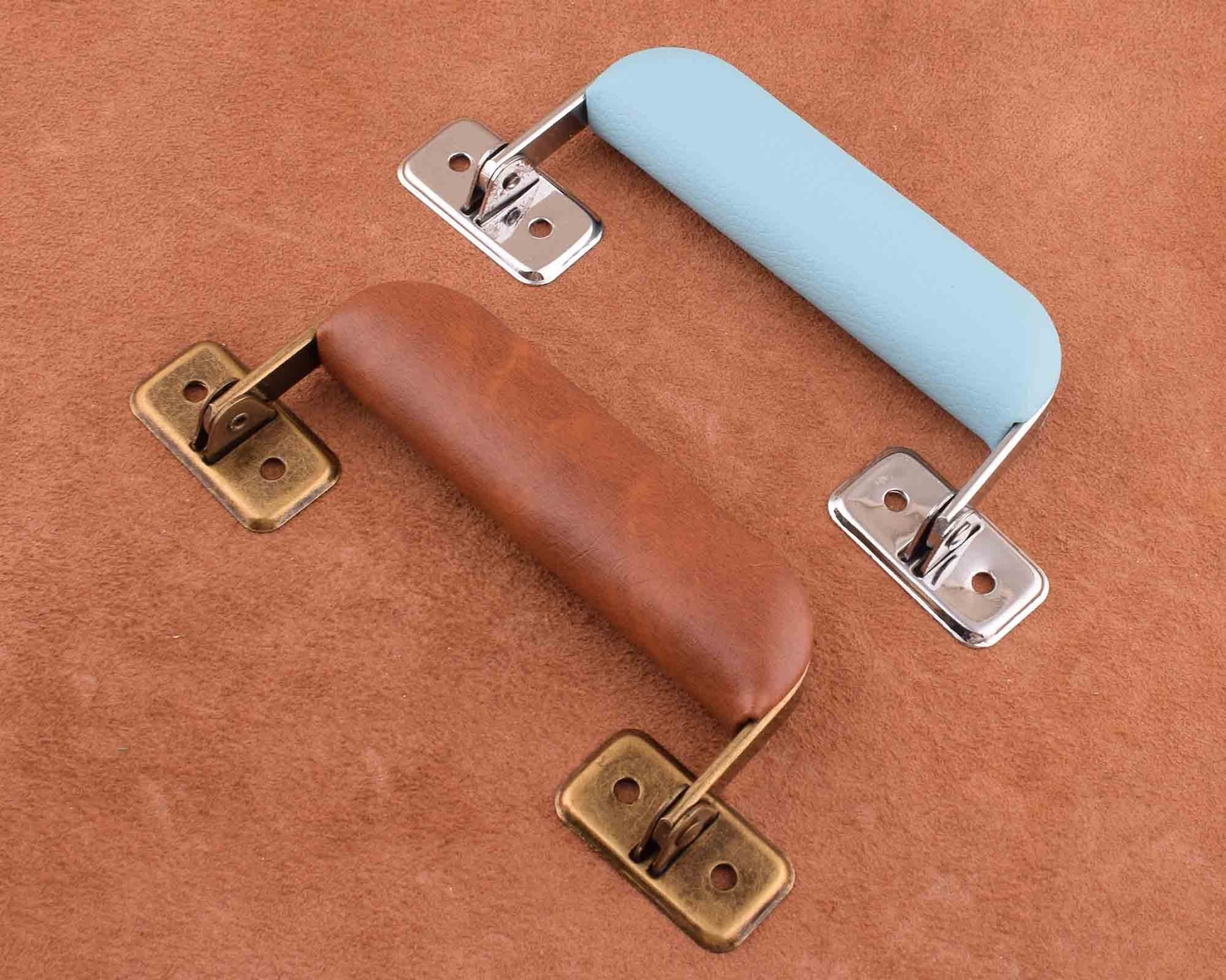 Box Handle Brown/blue Box Handle Suitcase Handle Arched Trunk | Etsy