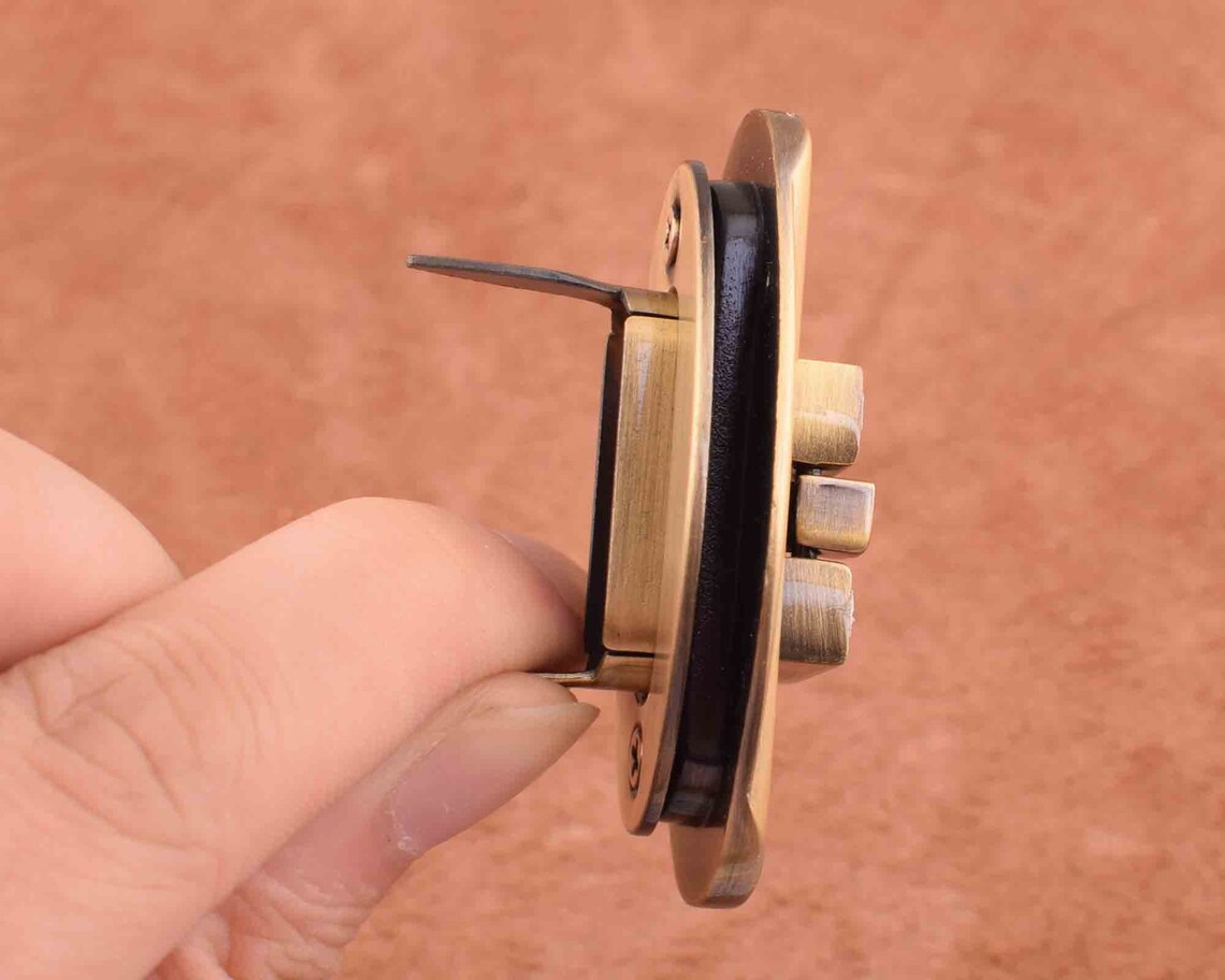 2 Inch Oval Lock Clasp Turn Lock Twist Lock Metal Hardware for | Etsy