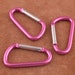 Pink Carabiner Camp Snap Hook 38*16mm Carabiner Clip Carabiner Keychain ...